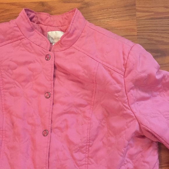 Jackets & Coats | Vintage Quilted Embroidered Jacket Pink | Poshmark